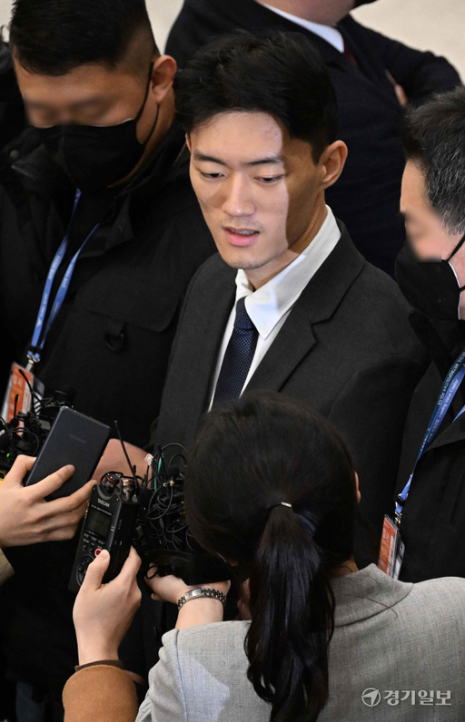 입국 뒤 체포된 전두환 전 대통령 손자 [포토뉴스]